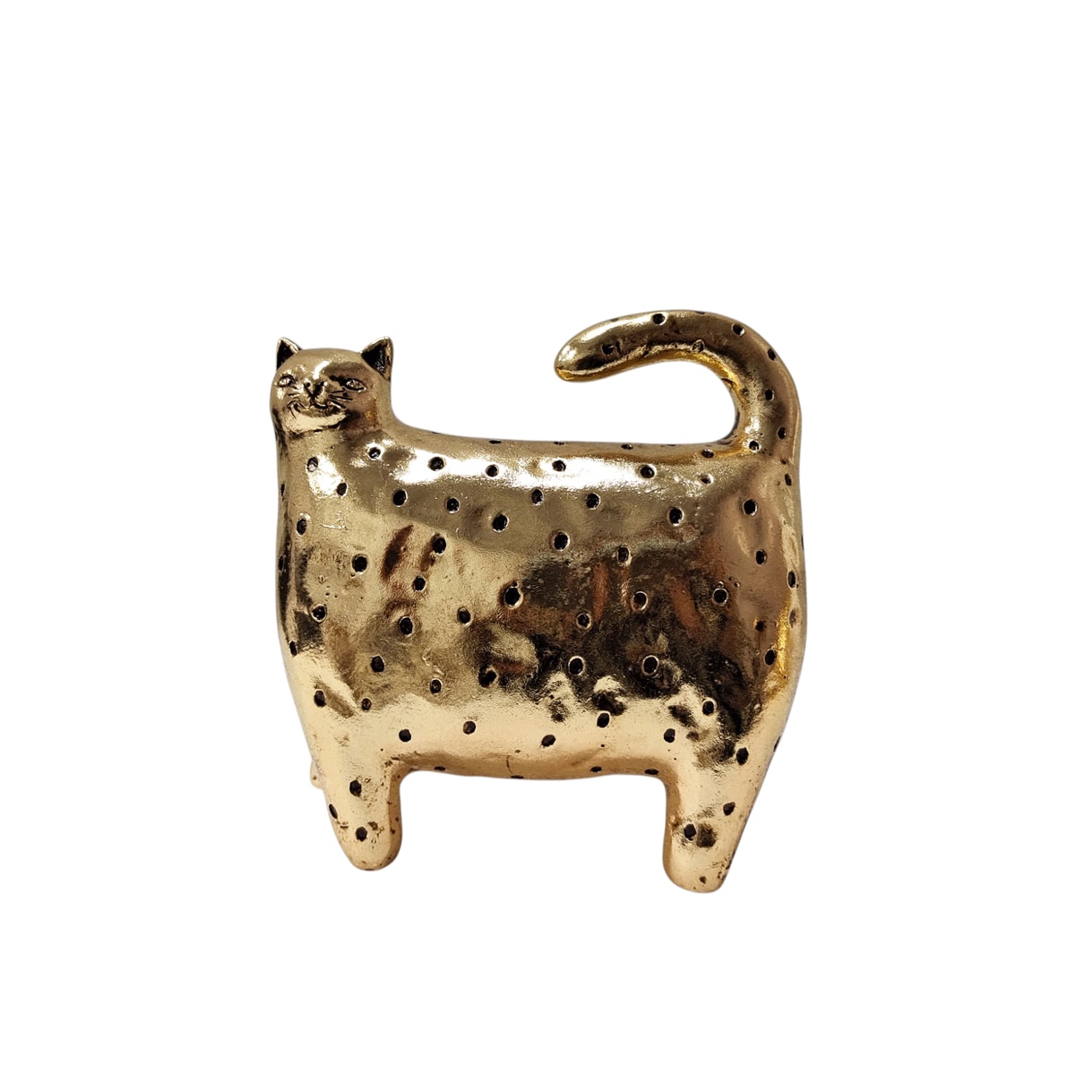 Figura de Gato Dorado Chico Cf1087 Mideko