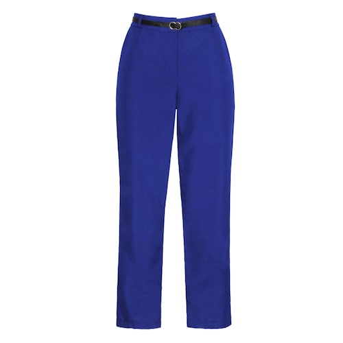 Pantalón Liso con Cinturón Orange Love para Mujer