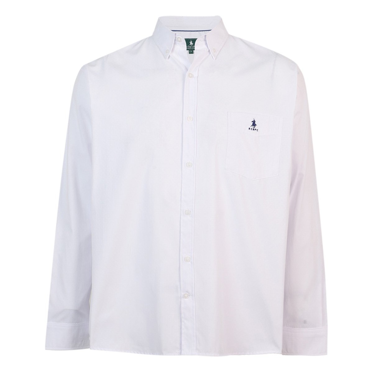 Camisa Manga Larga Polo Club Maqui Blanco para Hombre Plus