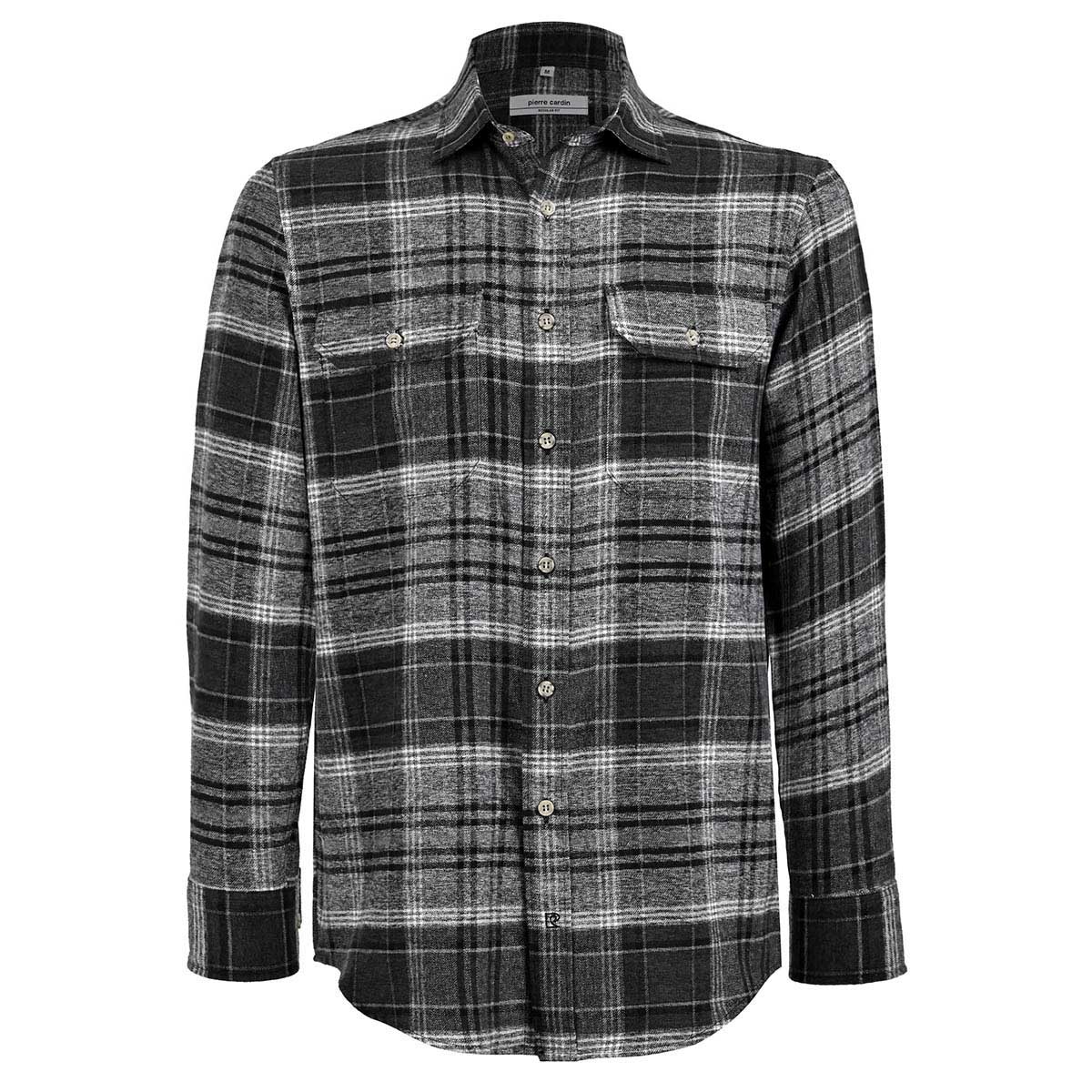 Camisa Pierre Cardin Casual Mod 2323 Regular Fit Azul