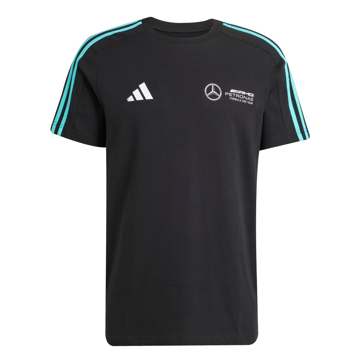 Playera Negra Mercedes Fan para Hombre Adidas