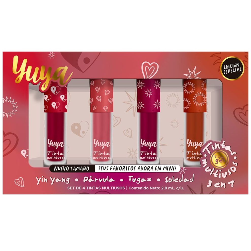 Set Edición Especial Versión Mini 4 Tintas Multiusos Yuya
