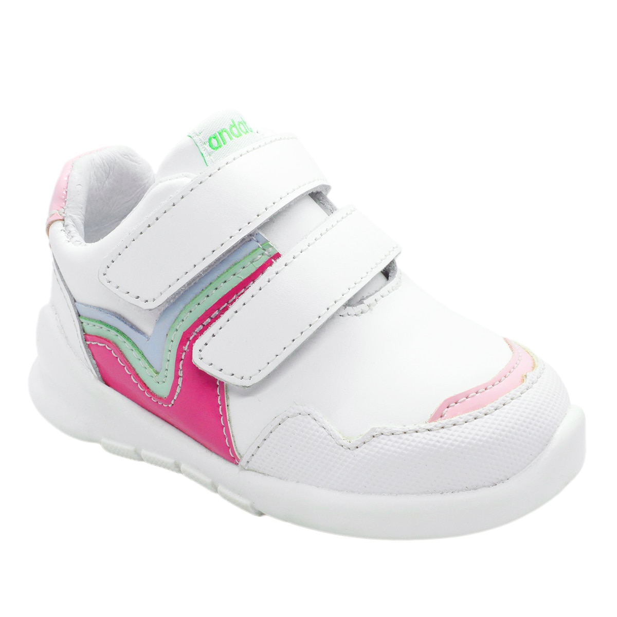 Tenis con Velcro 13-16 Blanco Andanenes