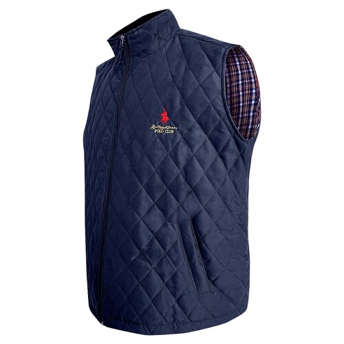 Chaleco Capitonado Royal Polo Club Rombos para Hombre Plus