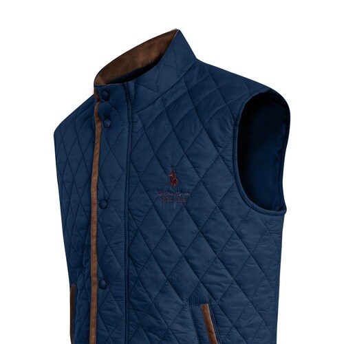 Chaleco Capitonado Royal Polo Club Rombos para Hombre Plus