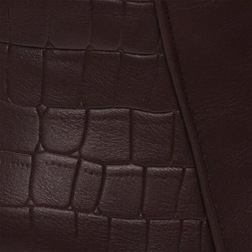 Botin con Detalle Cocodrilo en Color Chocolate Torli&mo para Mujer