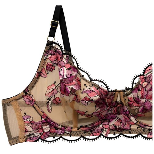 Brasier con Flores Bordadas Vicky Form para Mujer