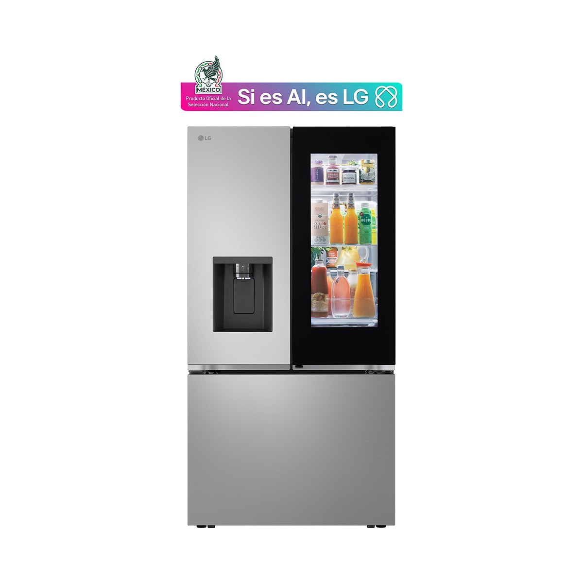 Refrigerador LG Pta Fran 31P Gm89Sxp Plata Insta con Despensador