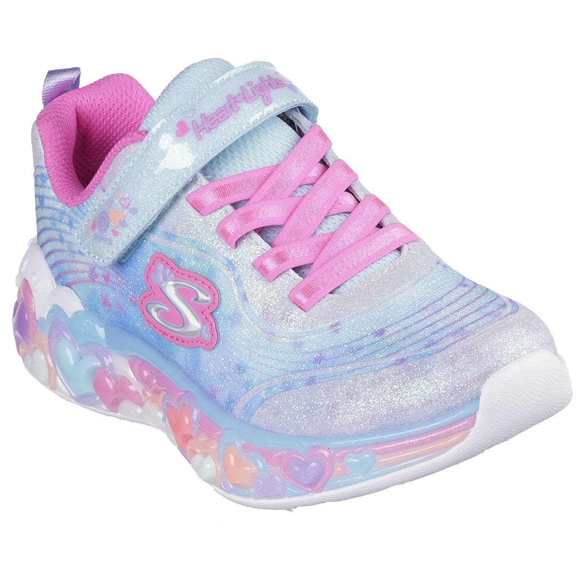 Tenis con Velcro Y Luces 17-23 Colores Skechers