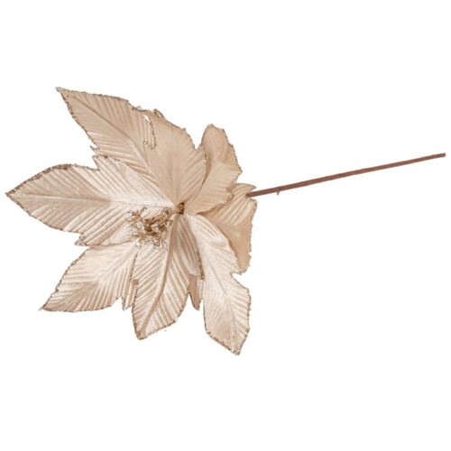 Flor de Navidad 30Cm, Tallo 50Cm Ak-002