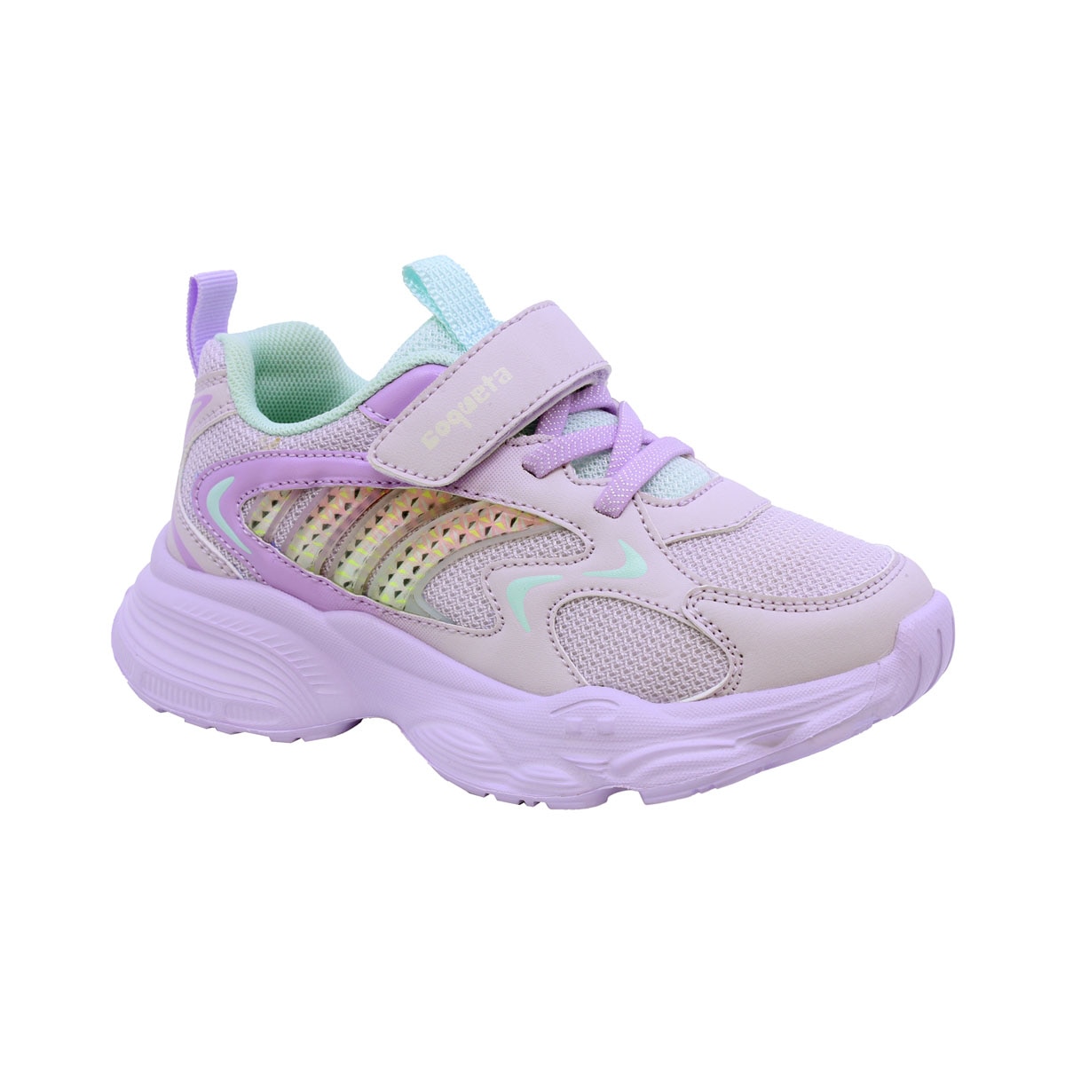 Tenis con Velcro 18-22 Morado Coqueta