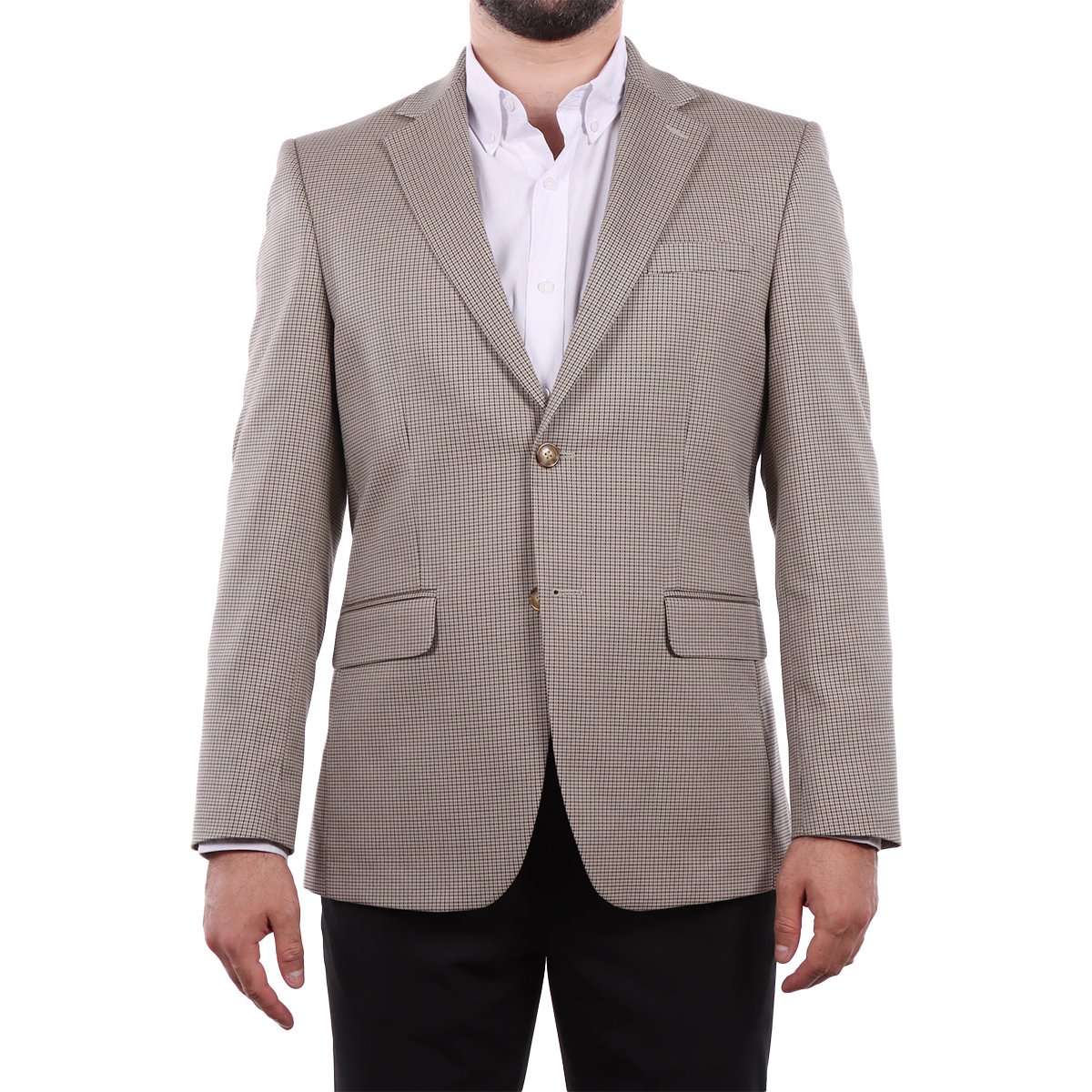 Saco Beige a Cuadros Pierre Cardin para Hombre