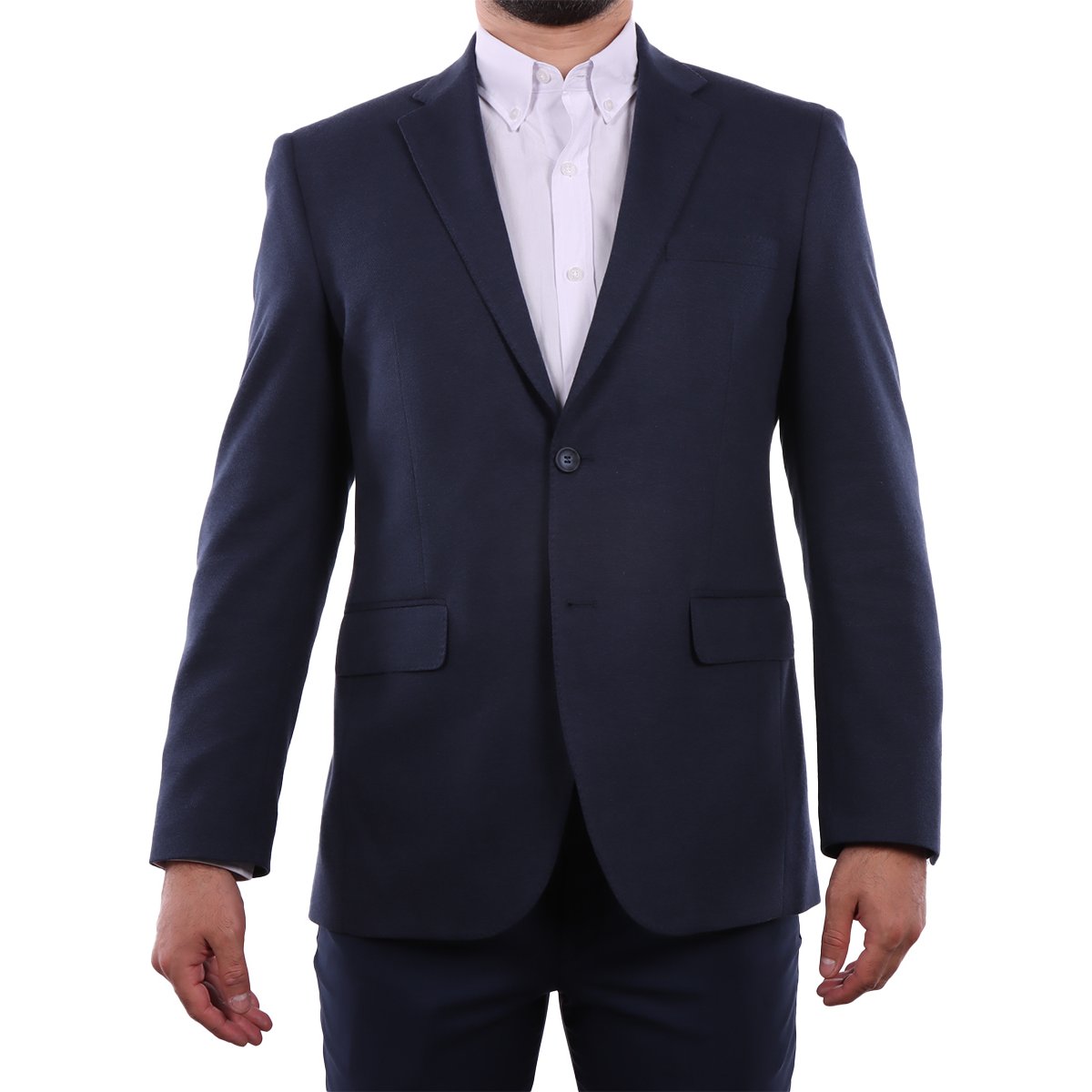 Saco Formal Azul Corte Clásico Bruno Magnani para Hombre