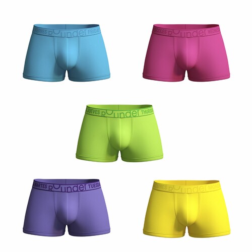 5 Pack Bóxer Days Lift Rounderbum para Hombre