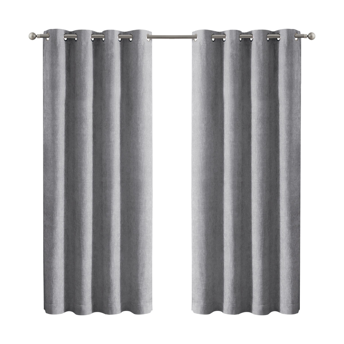 Set Vh 2 Cortinas Bo 2 Fundas Cojín Blair Gris