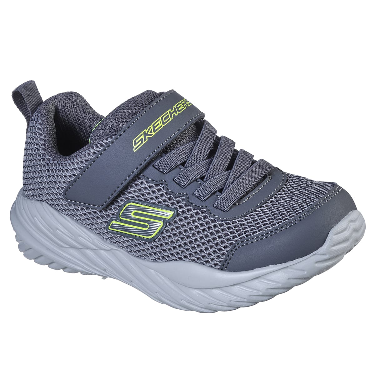 Tenis con Velcro 17-22 Gris Skechers