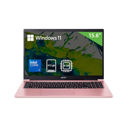 Laptop Acer Aspire Lite 15.6" Fhd Core 3 N355 8Gb Ram Ram 512Gb Ssd Pink