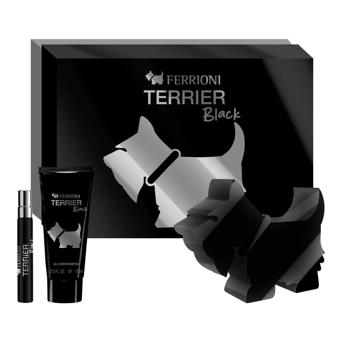Estuche Perfume Ferrioni Terrier Black Eau de Parfum para Caballero