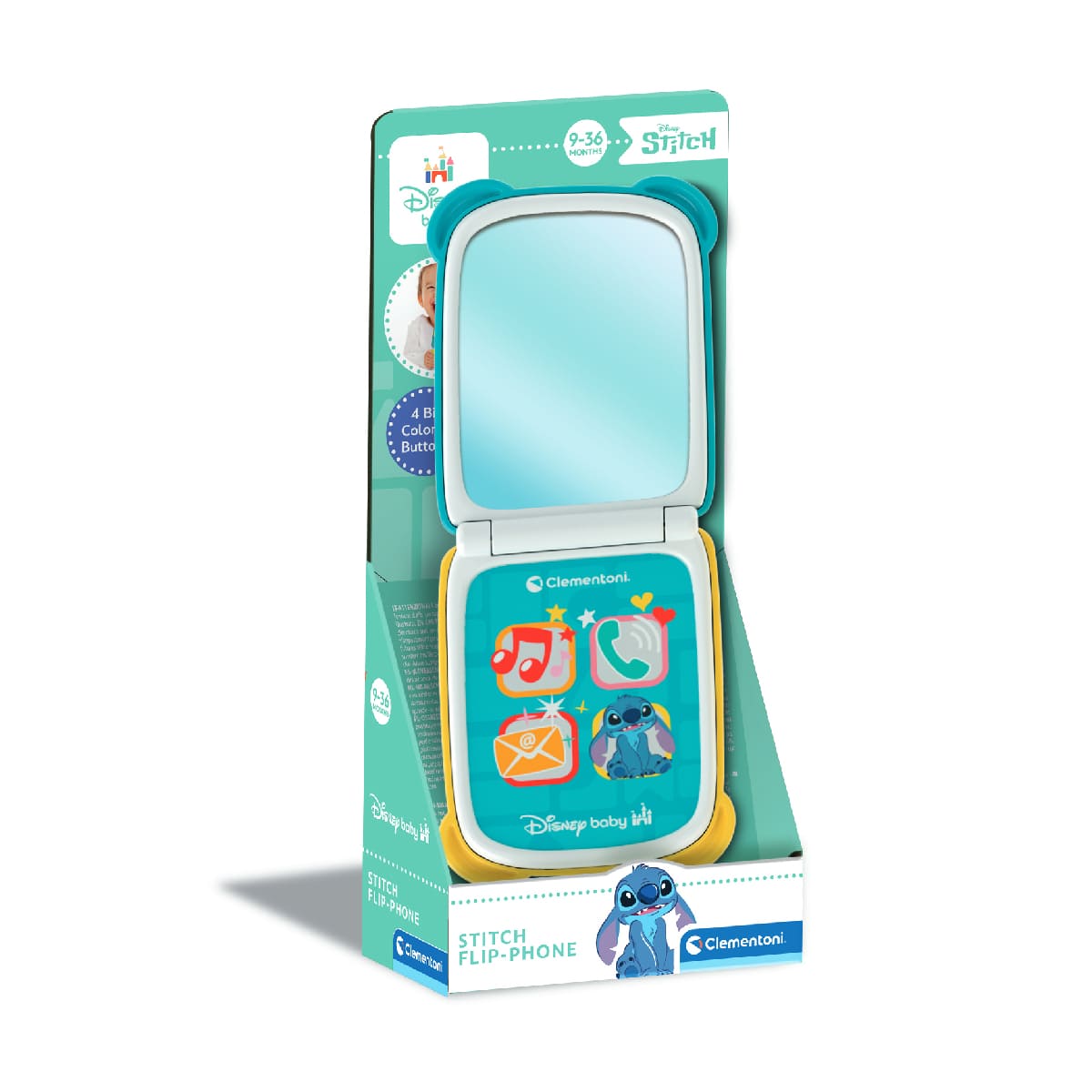 Disney Baby Stitch Tel Fono Flip Clementoni