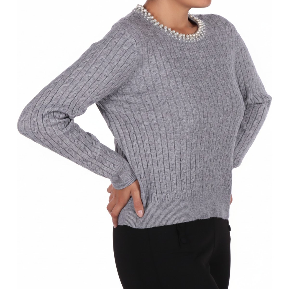Suéter Punto Mujer Philosophy Jr Petite con Perlas