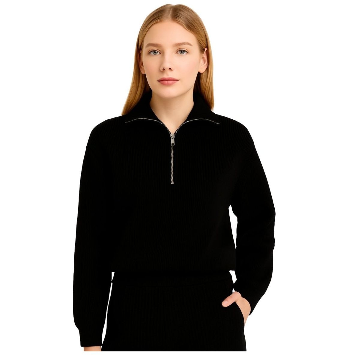 Suéter Cuello Zipper Forever 21 para Mujer Junior