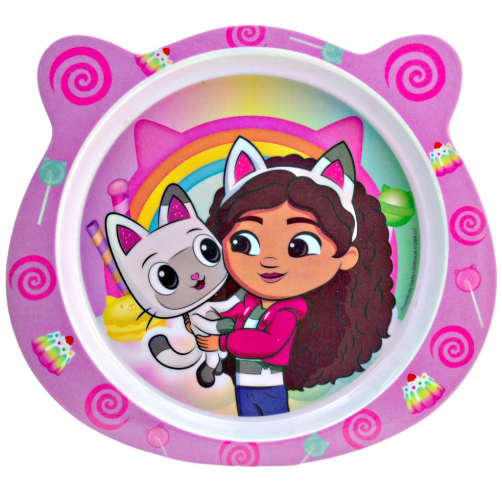 Plato con Forma de Gato Gabbys Dol Hhouse Fun Kids