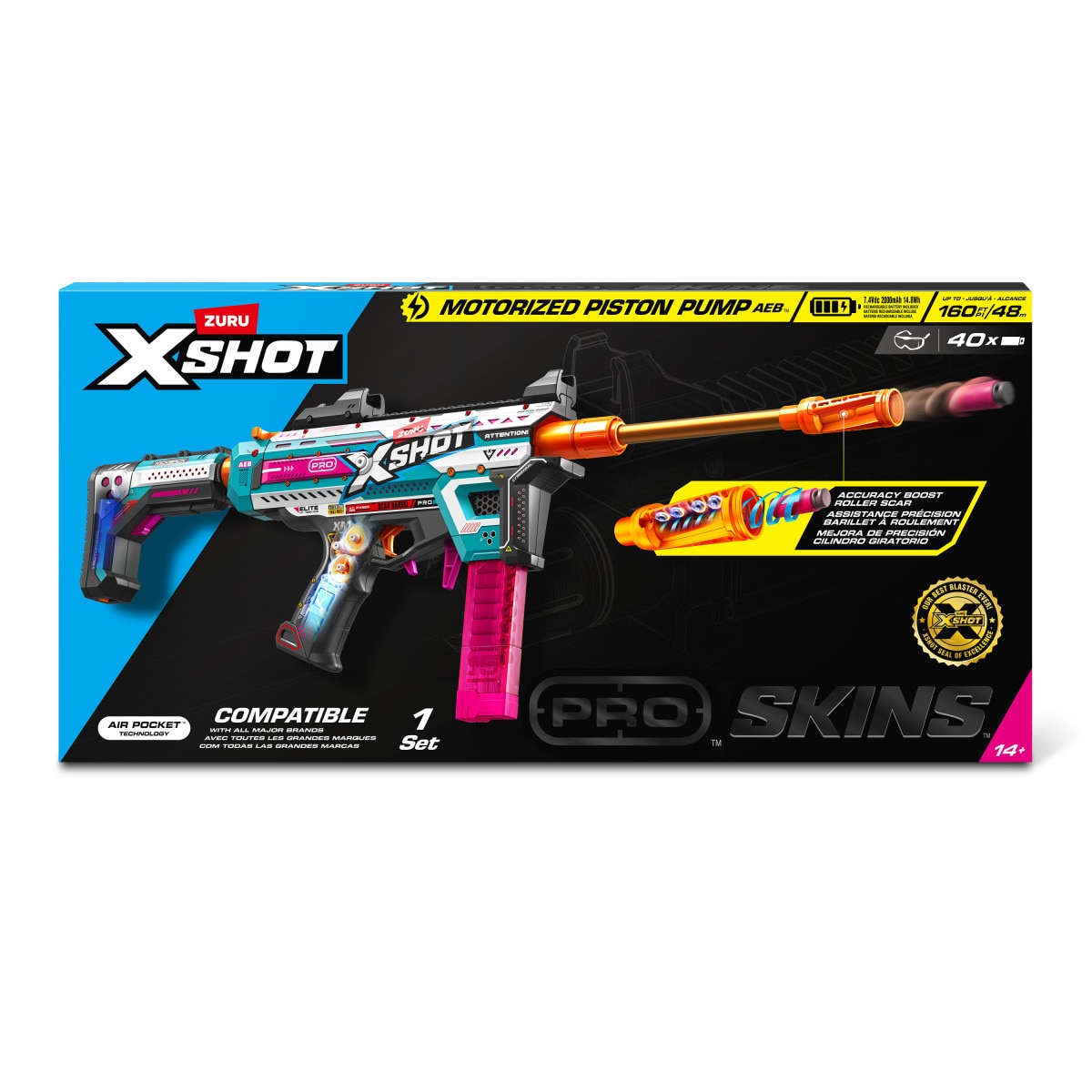 Xshot Pro Motorized Piston Pump Blaster Zuru
