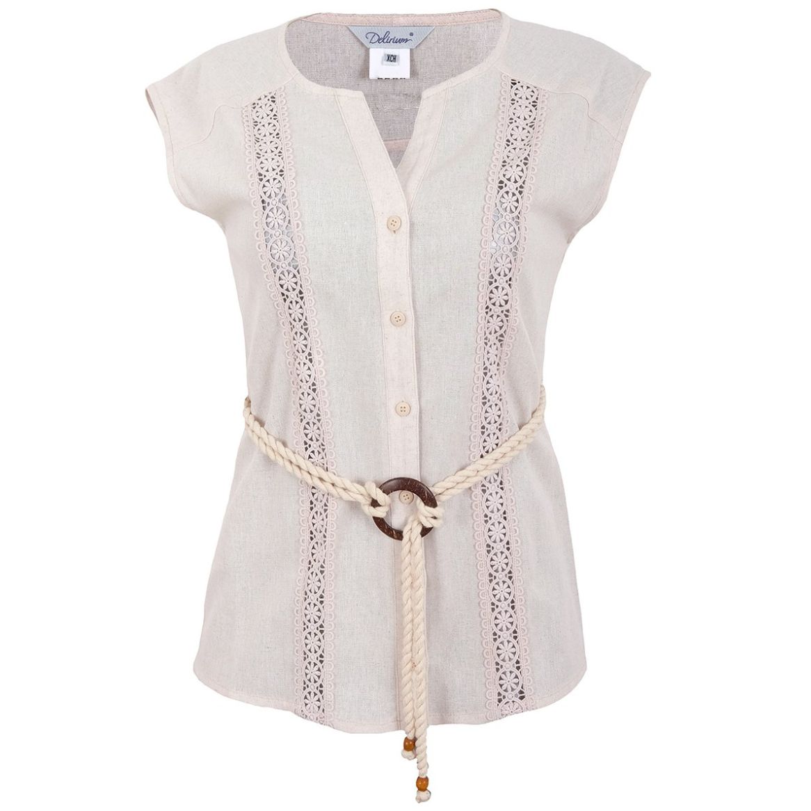 Blusa con Cinturón Delirium para Mujer