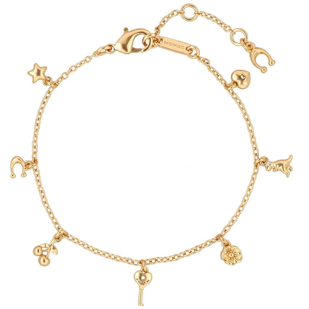 Coach Pulsera Dorado Brillante