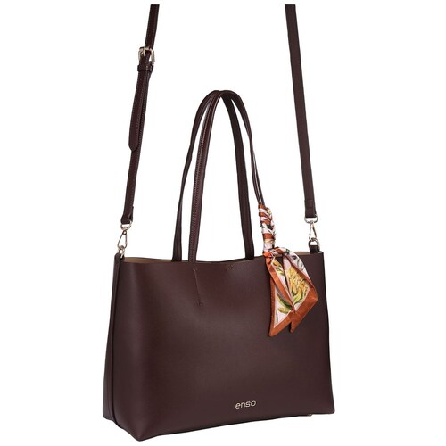 Set de Bolsas Tote Enso Chocolate para Mujer