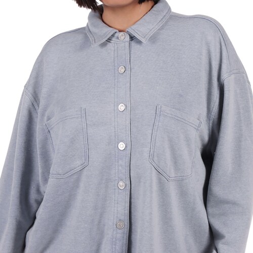 Camisa de Mezclilla Curvi Dex Plus para Mujer