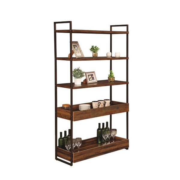 Librero Morgan Nogal Antique - Kessa.