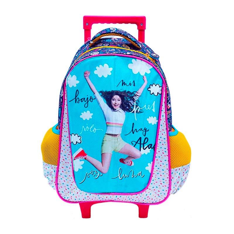 Mochila de Carro Escolar ATM PACKS, Soy Luna 0239-Azul con Rosa