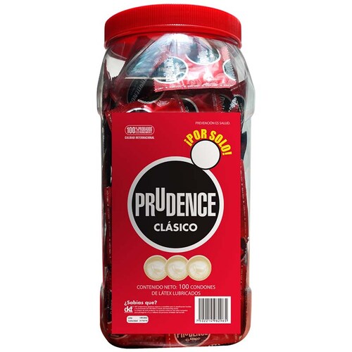 Contenedor 100 Condones Clasicos Preservativo
