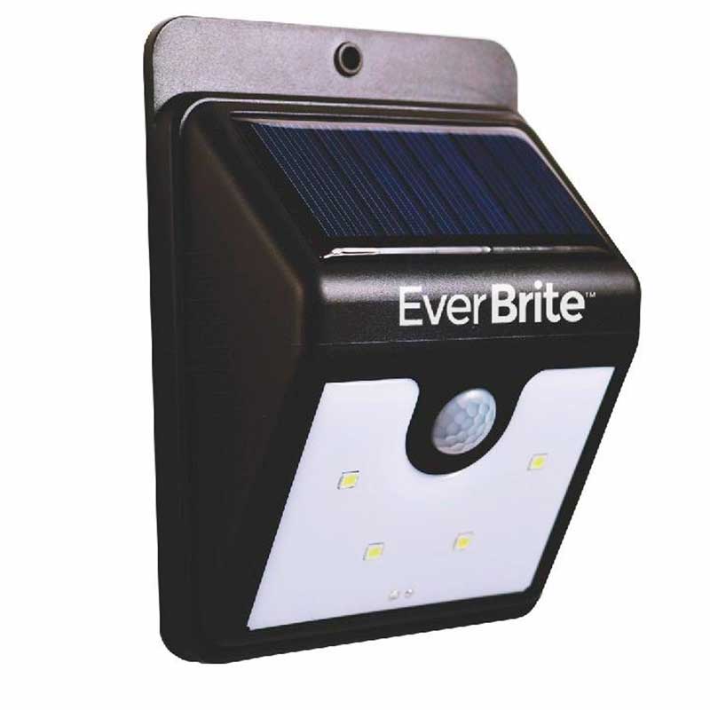Lampara Led Solar Pared Exterior Interior Ever Brite Ultra