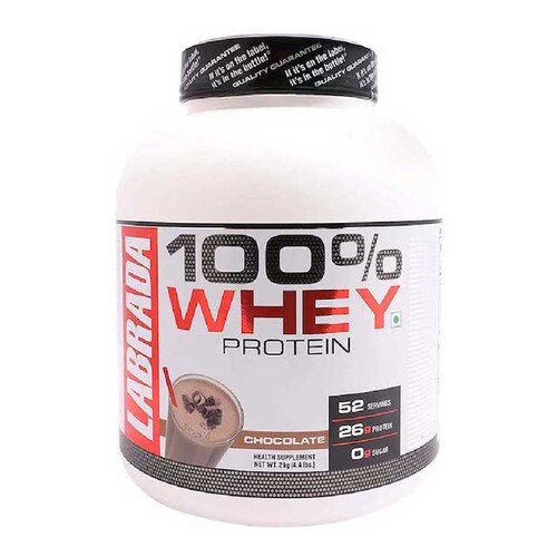 Proteina Labrada 100% Whey Protein Powder 4.13 lbs 50 Serv. - Fresa