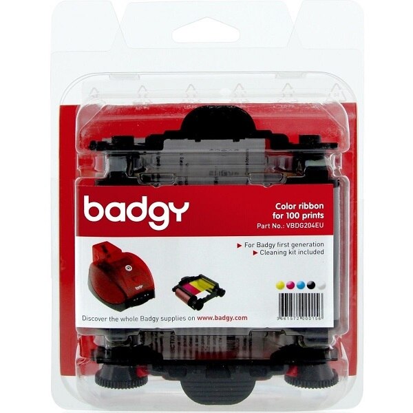 Ribbon Badgy Color YMCKO, 100 Impresiones, para Badgy 1ra Generación ...