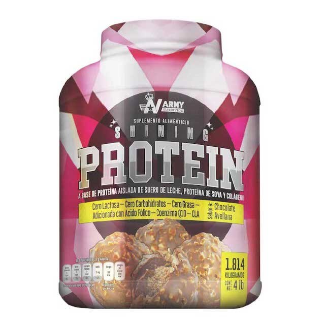 Army Nutrition Shining Protein 4 Lbs Zero Carb. 60 Serv. - Proteina ...
