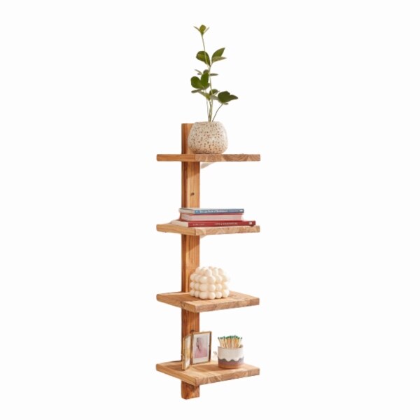 Repisa Flotante de 4 Niveles de MDF Resistente - Arkano Studio & Design