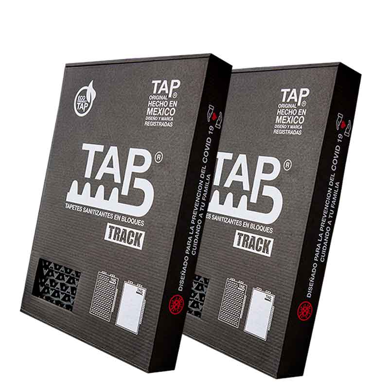 TAP TRACK - TAPETE SANITIZANTE - 2 CAJAS (KITS)