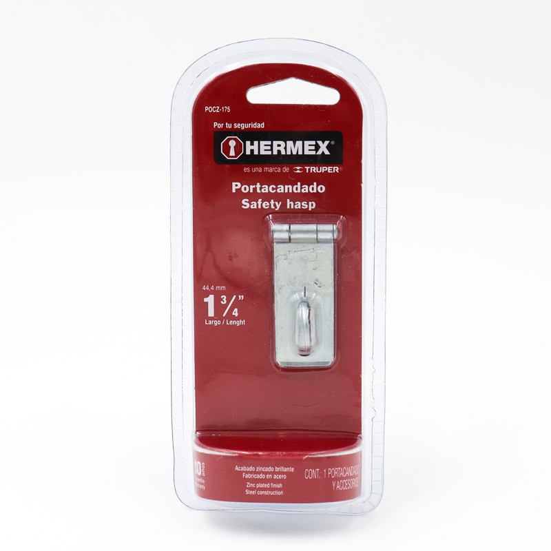 Portacandado De Acero 1 3/4`` Plata Zincado Hermex 43730