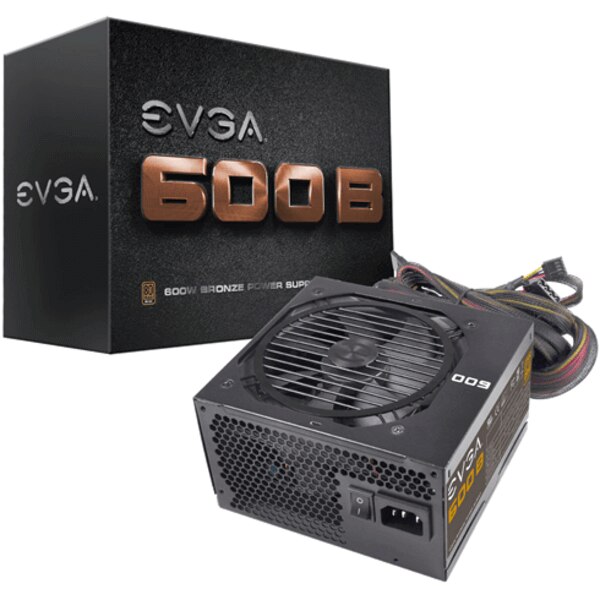 Fuente De Poder EVGA 600B 600W 100-B1-0600-KR 80+ Bronce