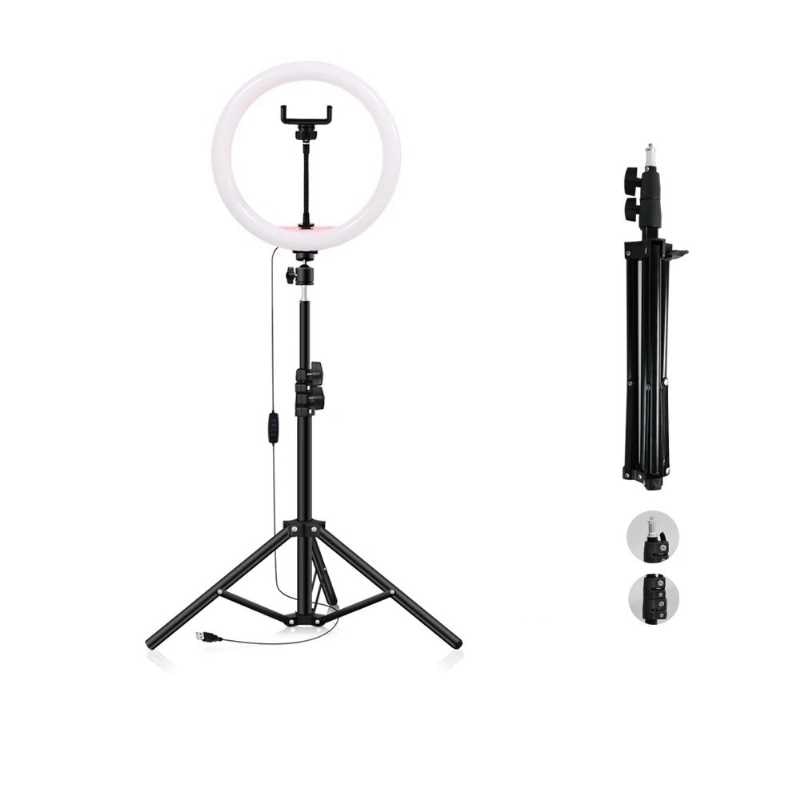 Aro de luz led 20 cm de diametro Gadgets & fun incluye tripie y soporte ...