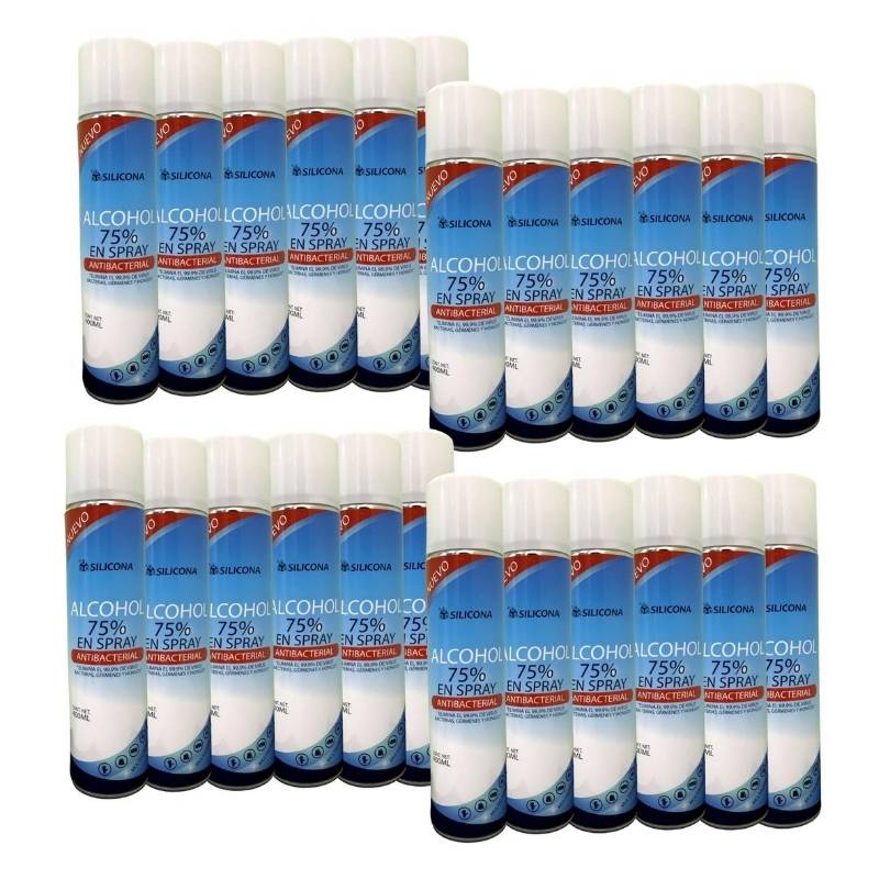 Paquete de 24 Alcohol en Spray al 75%