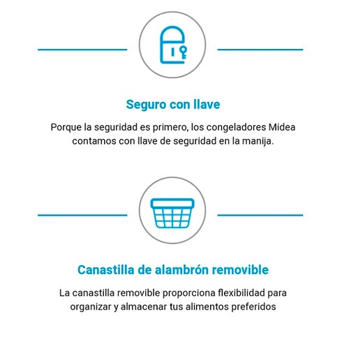 CONGELADOR MIDEA 9 PIES MFCD09P2NABW BLANCO