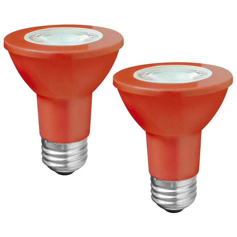 Foco Lampara Led Par38 Rojo Casa Hogar 6w E27 2 Pz Yankon