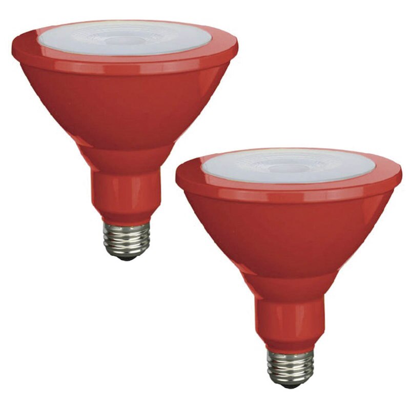 Foco Lampara Led Par38 Rojo Casa Hogar 8w E27 2 Pz Yankon