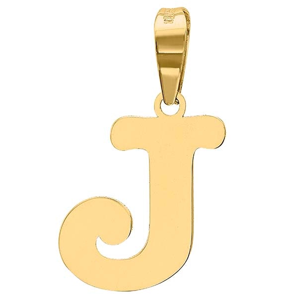 Dije Letra J Oro 10 K