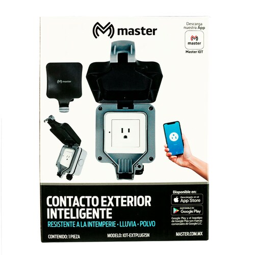 Master Contacto Electrico Inteligente para Exteriores IOT-EXTPLUG15N