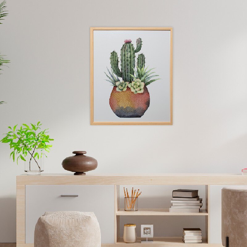 Hermoso Cuadro De Cactus 20x24 pulgadas